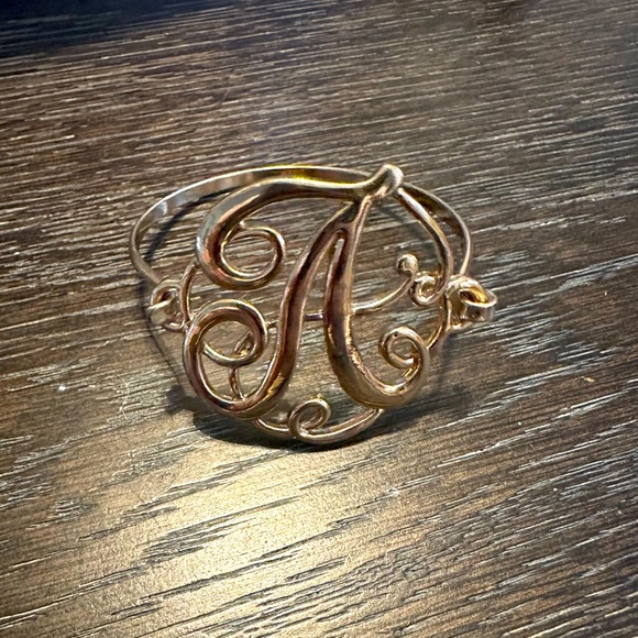 Jewelry | Monogram A Script Bracelet | Poshmark